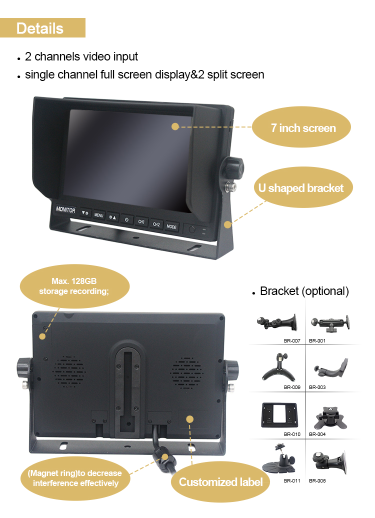 AI Reverse Camera Backup Monitoring System,Truck Camera System – AOTOP ...