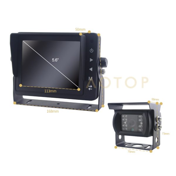 5.6″ Car Camera System,Back Vision Blind Zone Monitoring System,Backup ...