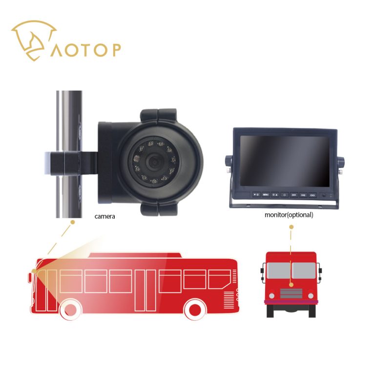 Truck Bus Mirror Arm Mounted Sideview Camera,120° Wide Angle Side View ...