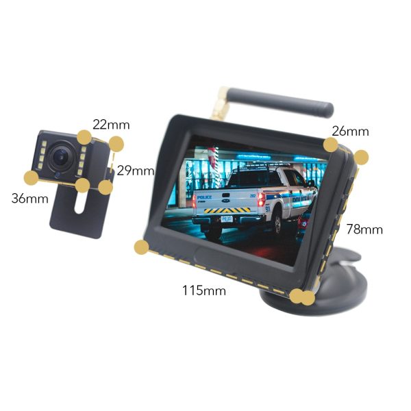 4.3Inch Wireless Car Reverse Camera System,Wireless Vehicle Backup ...