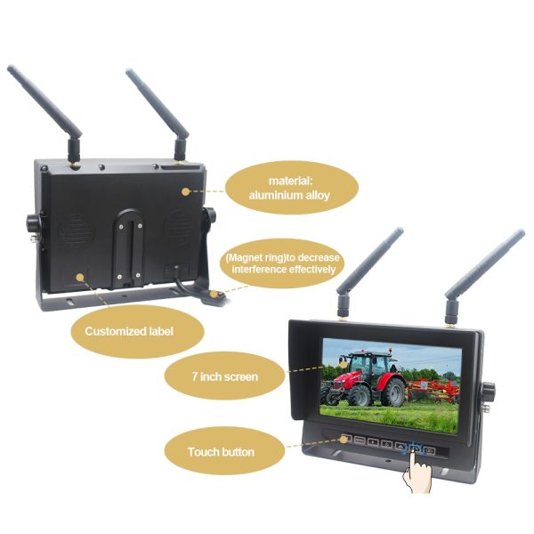 Wireless Work Light Camera Monitor System,Wireless On-board Monitor ...