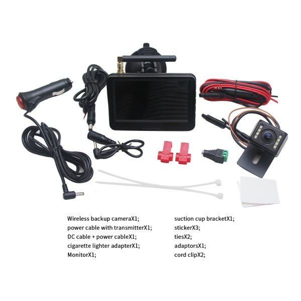 4.3Inch Wireless Car Reverse Camera System,Wireless Vehicle Backup ...