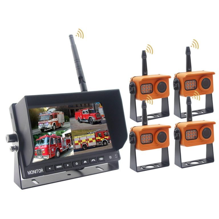 1080p DVR 4 Ways Wireless Vehicle Camera System,Heavy Duty Truck Backup ...