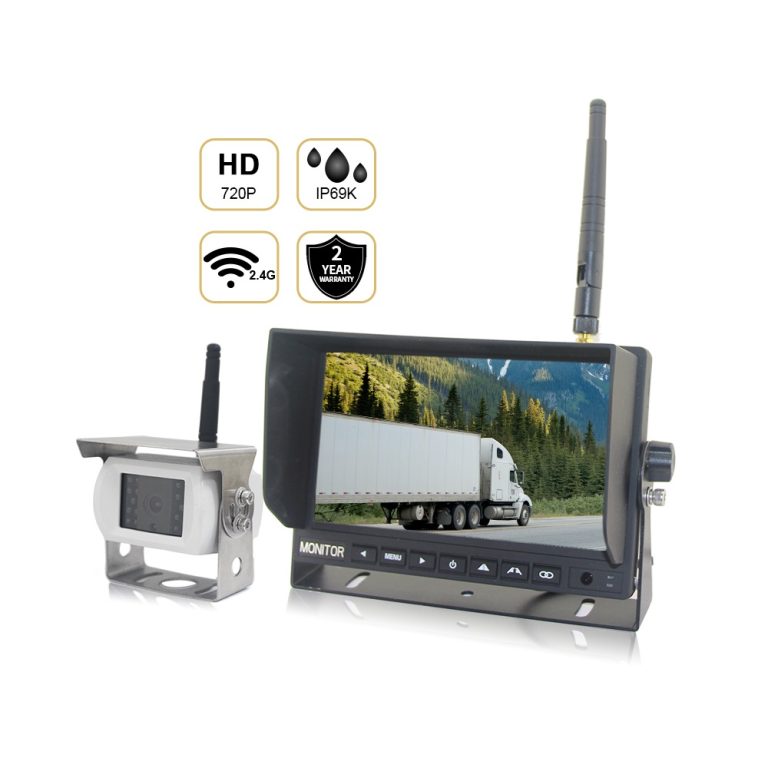 12V 720P Wireless Truck IR Night Vision Reversing Camera System,2.4ghz ...