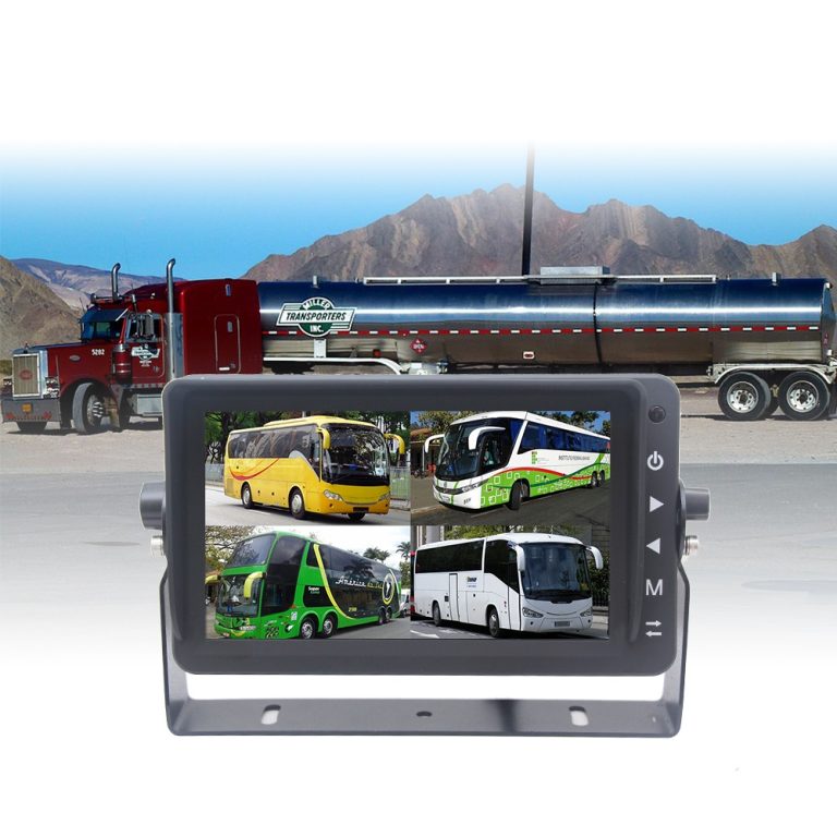 Quad View 4 View Surveillance Car Monitor,HD 1080P Vehicle Rear View ...