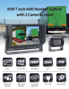 Truck Camera System Kit,Truck Video Camera System,12-24V 7Inch AHD Rear ...