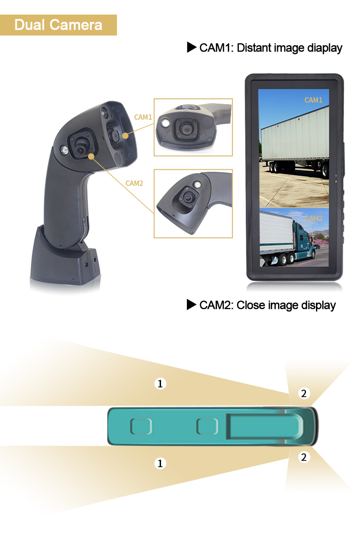 Truck 12.3″ Electronic Side View Mirror Long Arm Camera Safety Solution ...